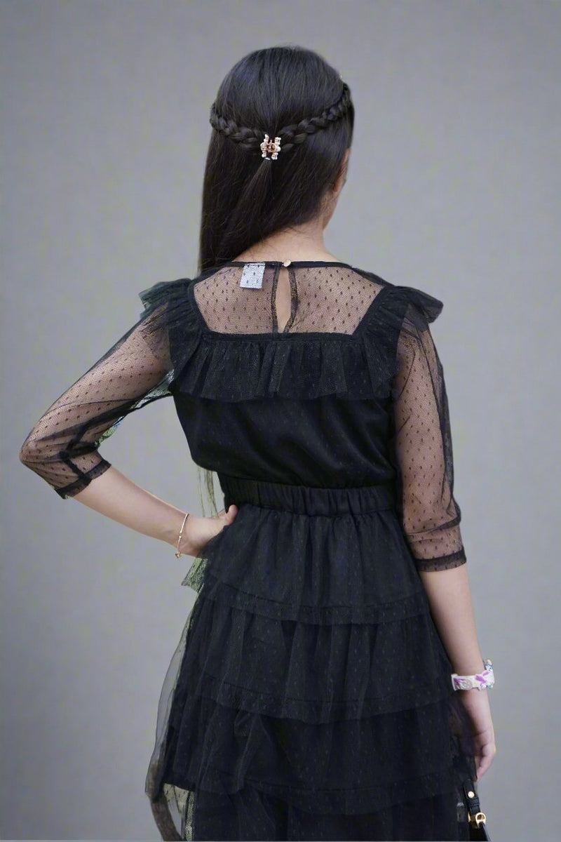 Girls Mystic Netting Dress