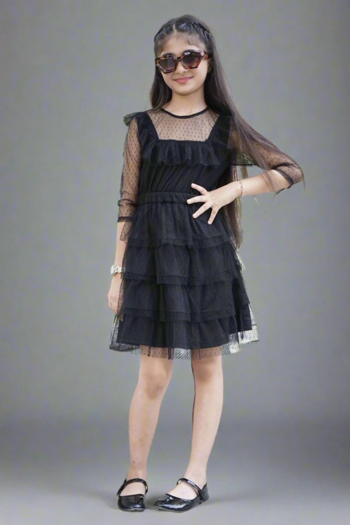 Girls Mystic Netting Dress