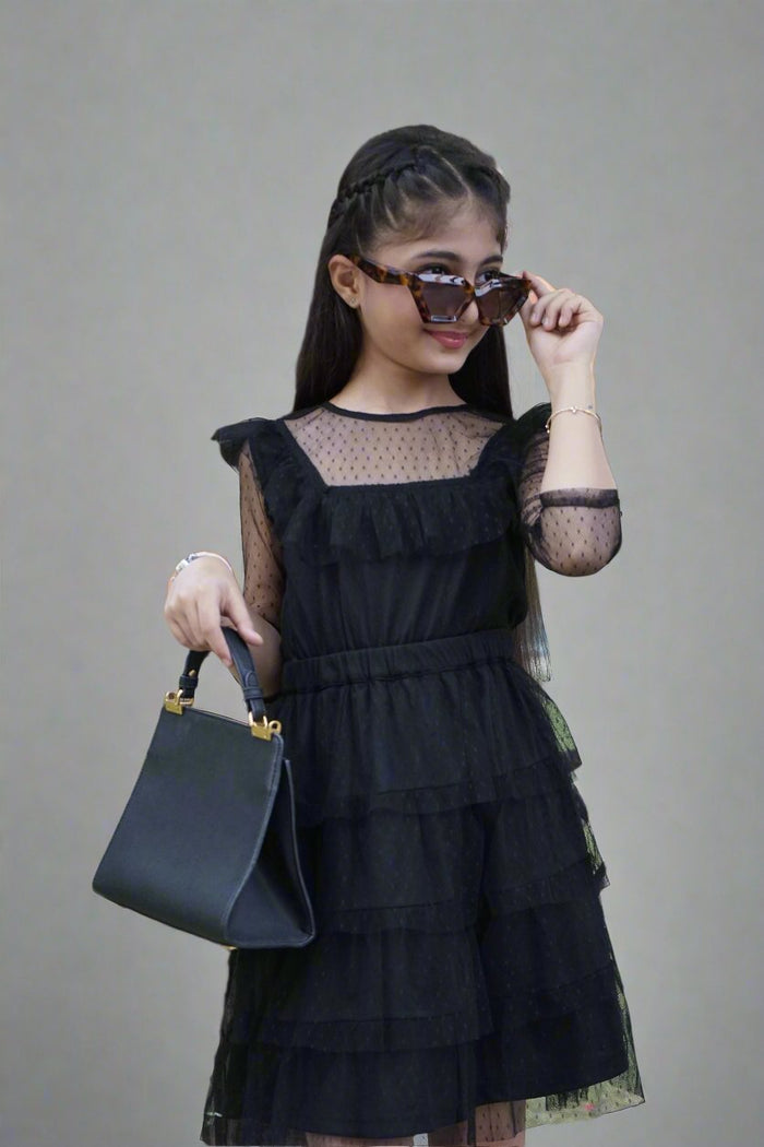 Girls Mystic Netting Dress